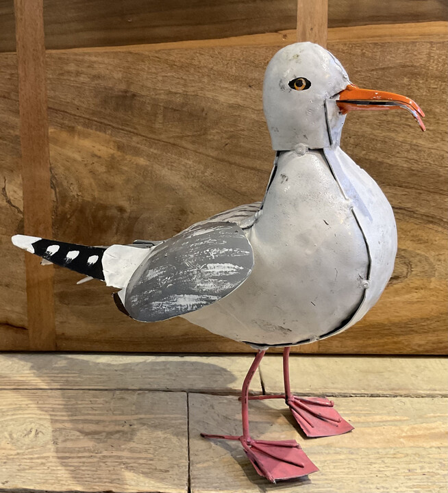 Metal Seagull garden sculpture | Shop | Coombe Street Gallery